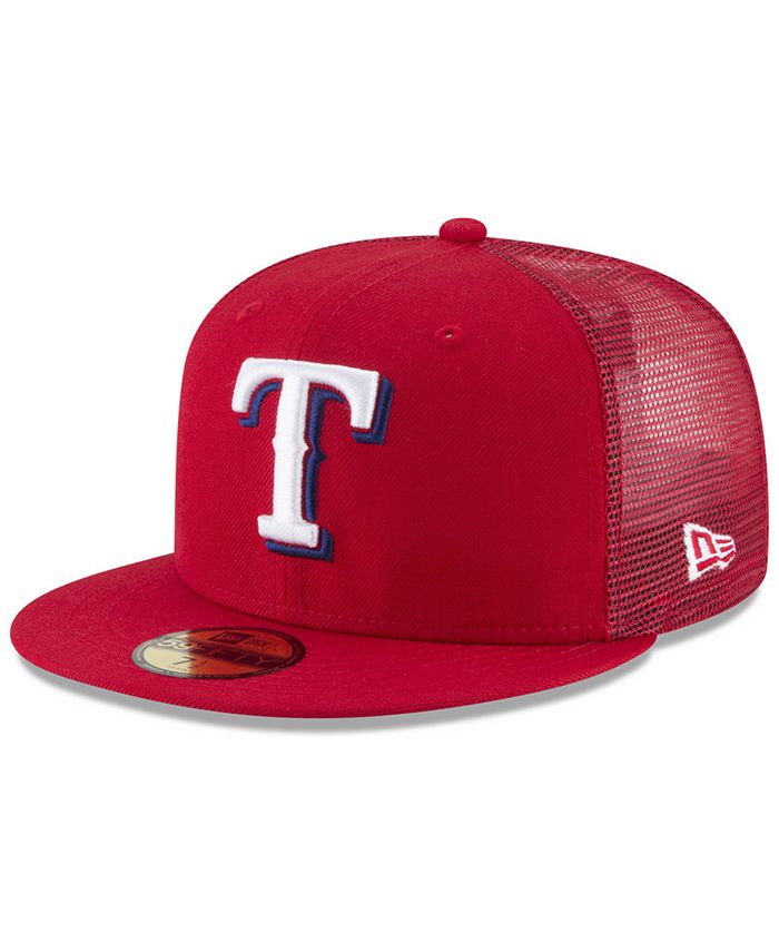 New Era Texas Rangers On-Field Mesh Back 59FIFTY Fitted Cap - Macy's