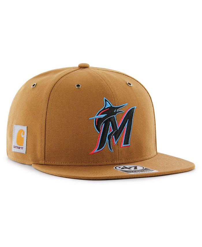 '47 Brand Miami Marlins Carhartt CAPTAIN Cap - Macy's
