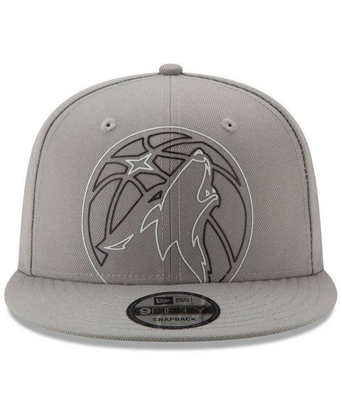 New Era Minnesota Timberwolves Light It Up Gray 9FIFTY Snapback Cap ...