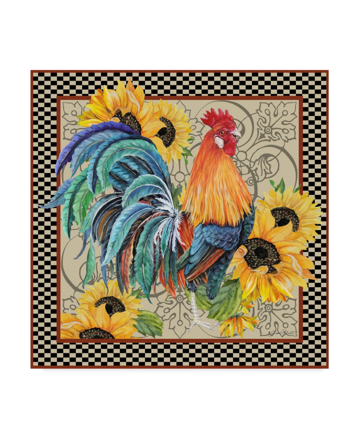 Click here for Jean Plout Country Time Rooster Canvas Art - 18 x... prices