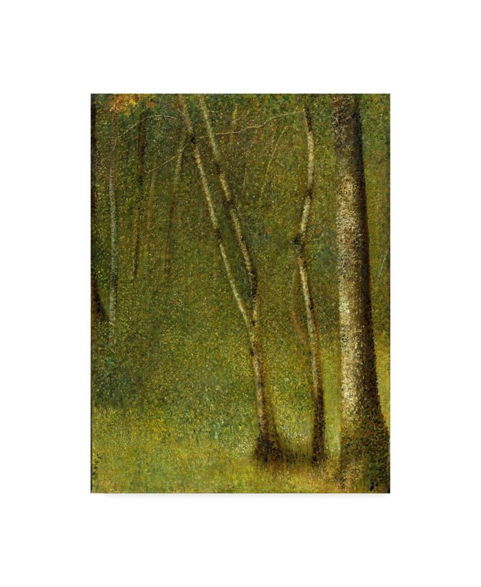 Trademark Global Georges Pierre Seurat 'The Forest At Pontaubert ...