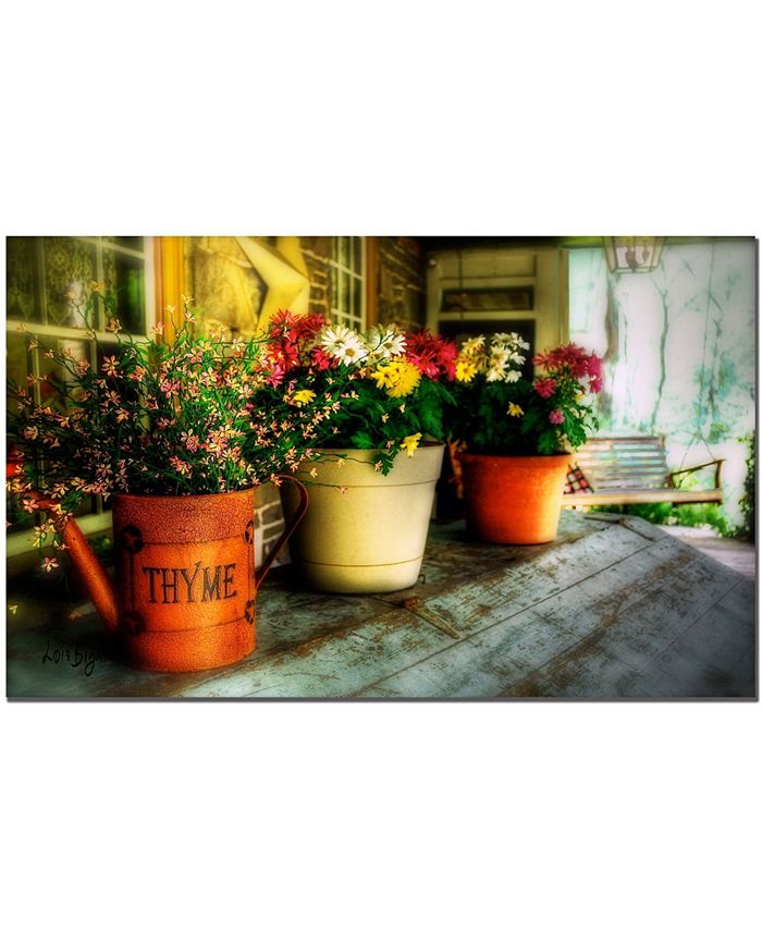 Trademark Global The Porch Swing by Lois Bryan - Canvas Art - 24" x 16 ...