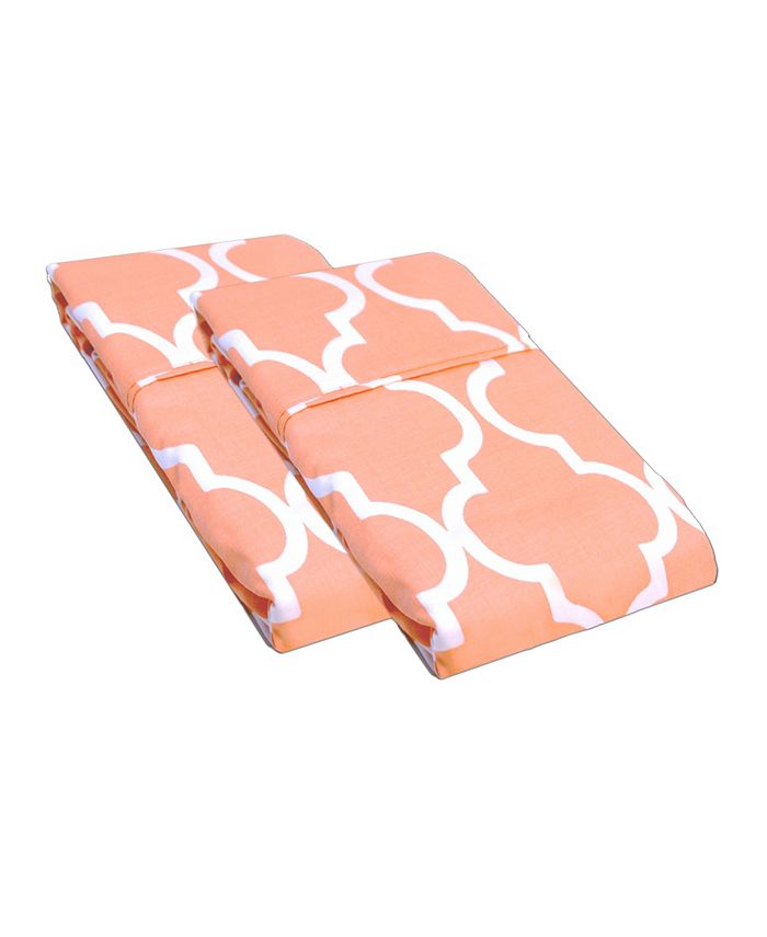 Superior 300 Thread Count Cotton Trellis Sheet Set - Full - Macy's