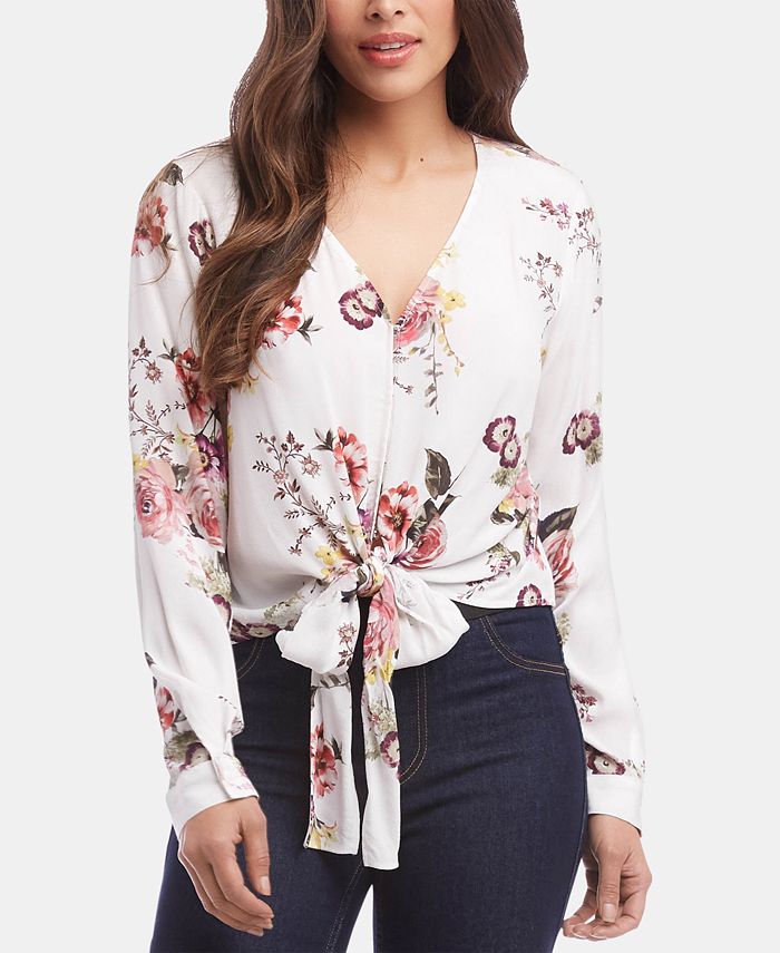Karen Kane Tie-Front Top - Macy's