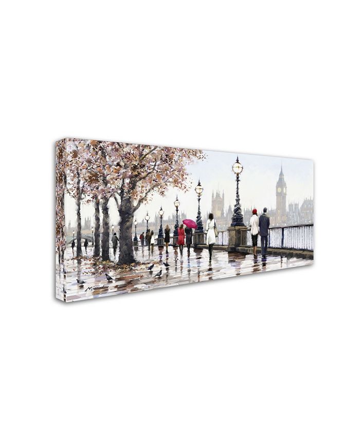Trademark Global The Macneil Studio 'Thames View' Canvas Art - 10" x 19 ...