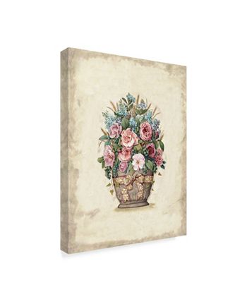 Trademark Global Lisa Audit 'Pot of Roses 1' Canvas Art - 24" x 32 ...