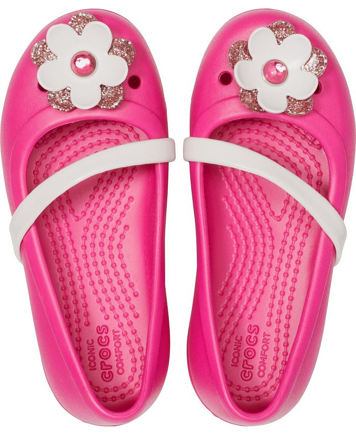 Crocs Baby, Toddler & Little Girls Lina Charm Flat - Macy's