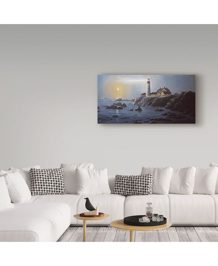 Trademark Global D. Rusty Rust 'Lighthouse' Canvas Art - 10" x 19" - Macy's