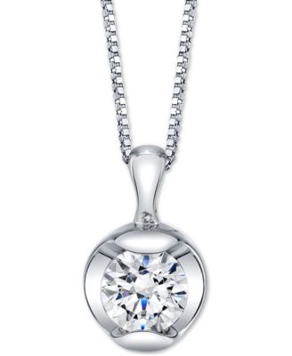 Rocking diamond solitaire drop pendant store