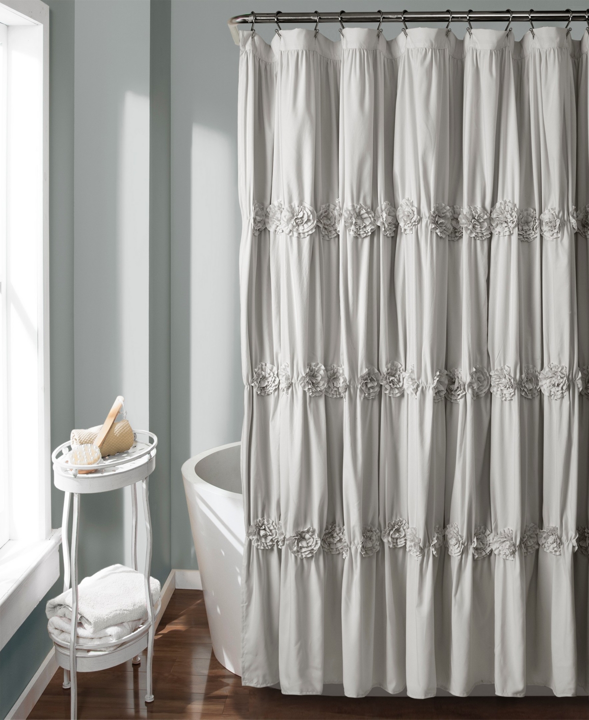 Click here for Lush Decor Darla Shower Curtain  72 x 72 - Light G... prices
