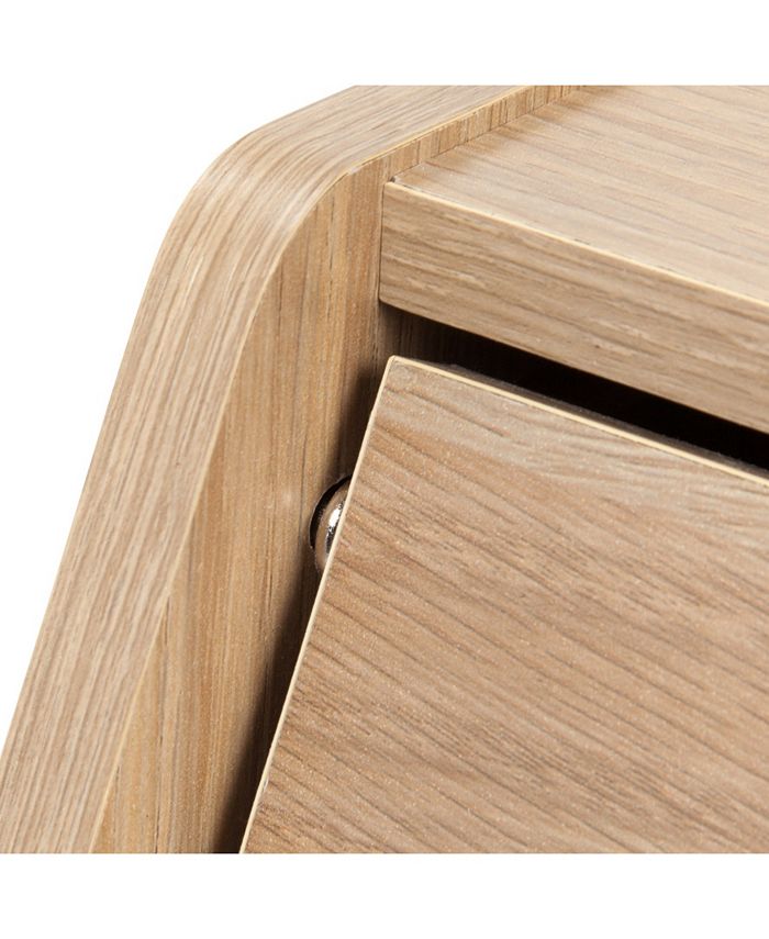 IRIS USA Modular Wood Stacking Storage Box With Door - Macy's