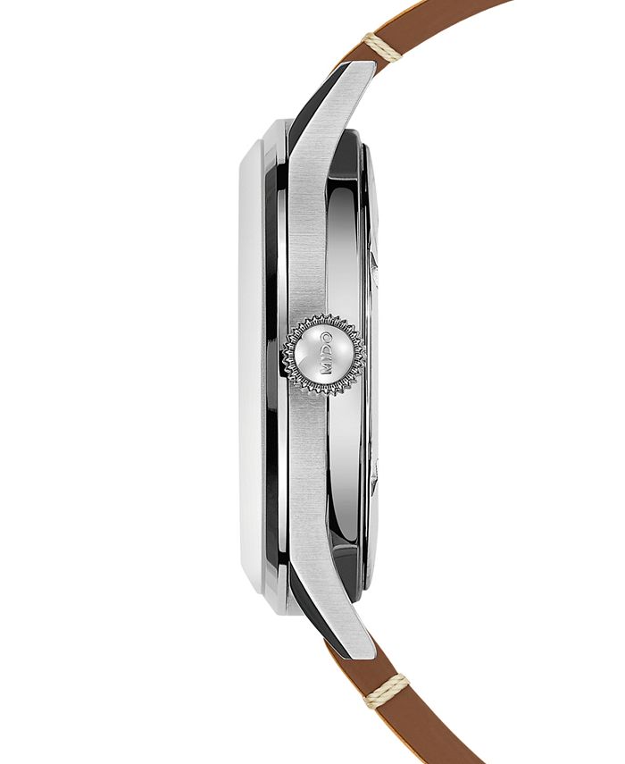 Mido Men's Swiss Automatic Multifort Patrimony Pulsometer Brown Leather ...