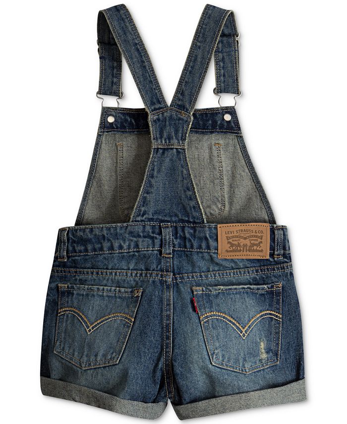Levi's Toddler Girls Cotton Denim Shortall - Macy's