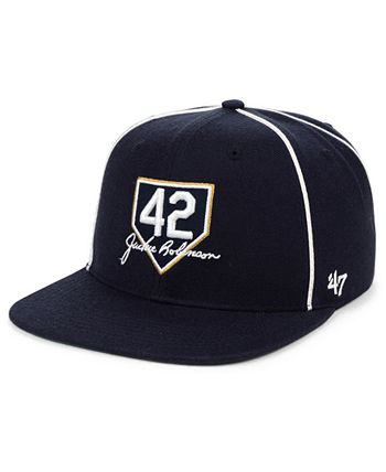 '47 Brand New York Yankees Jackie Robinson 42 Team Snapback Cap - Macy's