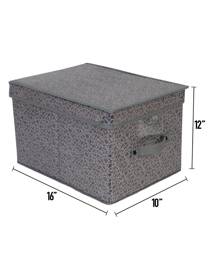 Kennedy International Simplify Embossed Nest Large Storage Box - Macy's