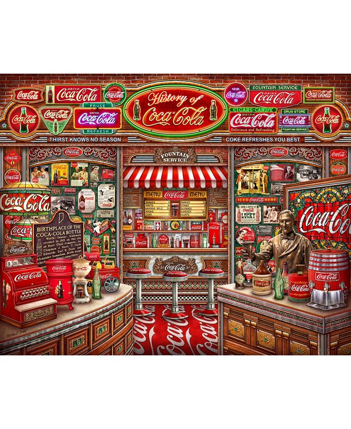 Springbok Puzzles Coca Cola History 1000 Piece Jigsaw Puzzle - Macy's