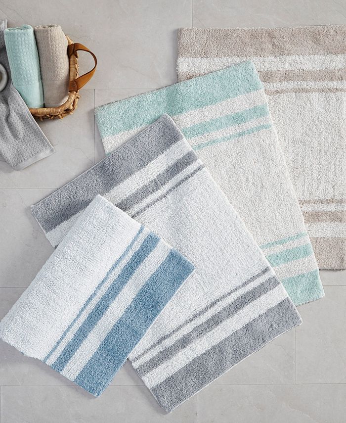 Madison Park Spa Reversible Cotton Bath Rug, 27" x 45" - Macy's