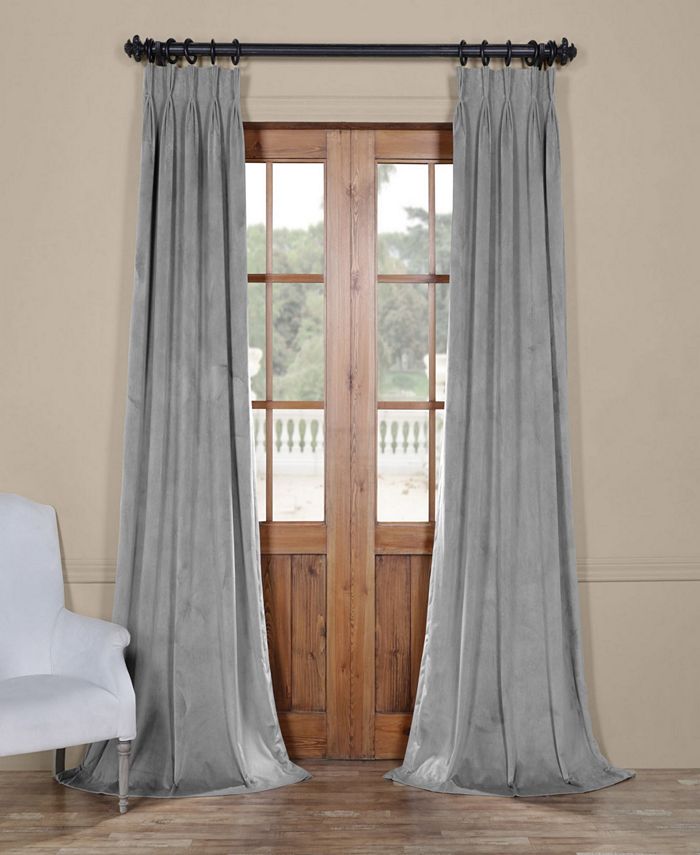 Exclusive Fabrics And Furnishings Signature Pleated Blackout Velvet 25 X