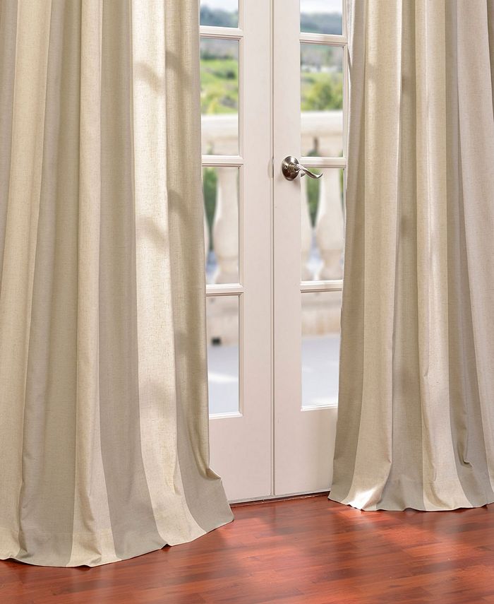 Exclusive Fabrics & Furnishings Del Mar Linen Blend Stripe 50" x 108 ...