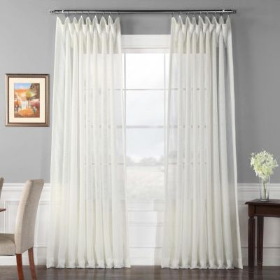 Click here for Half Price Drapes Double Layered Off White Extra W... prices