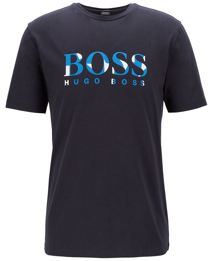 Hugo Boss BOSS Men's Tiburt 136 Crew-Neck Cotton T-Shirt - Macy's