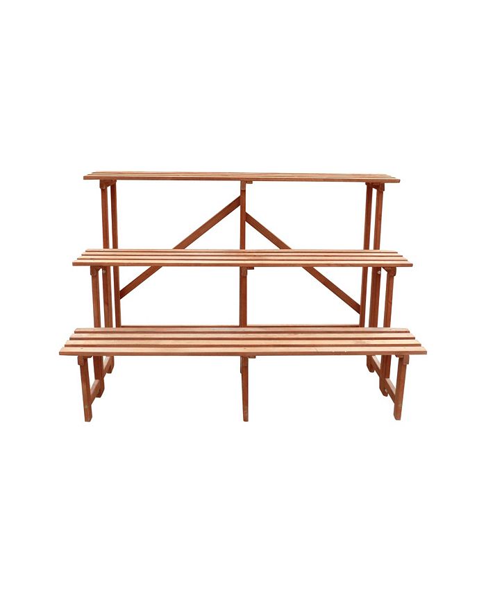 Leisure Season Large 3-Tier Step Plant Stand - Macy's