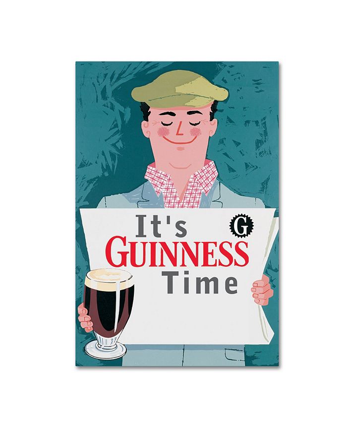 Trademark Global Guinness Brewery 'It's Guinness Time' Canvas Art - 22 ...