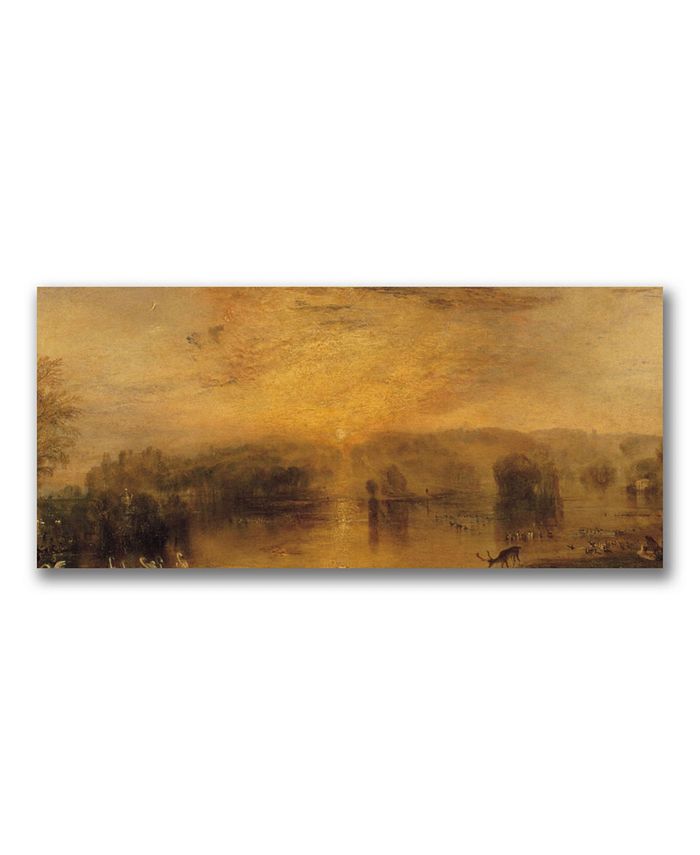Trademark Global Joseph Turner 'The Lake Petworth, Sunset' Canvas Art ...