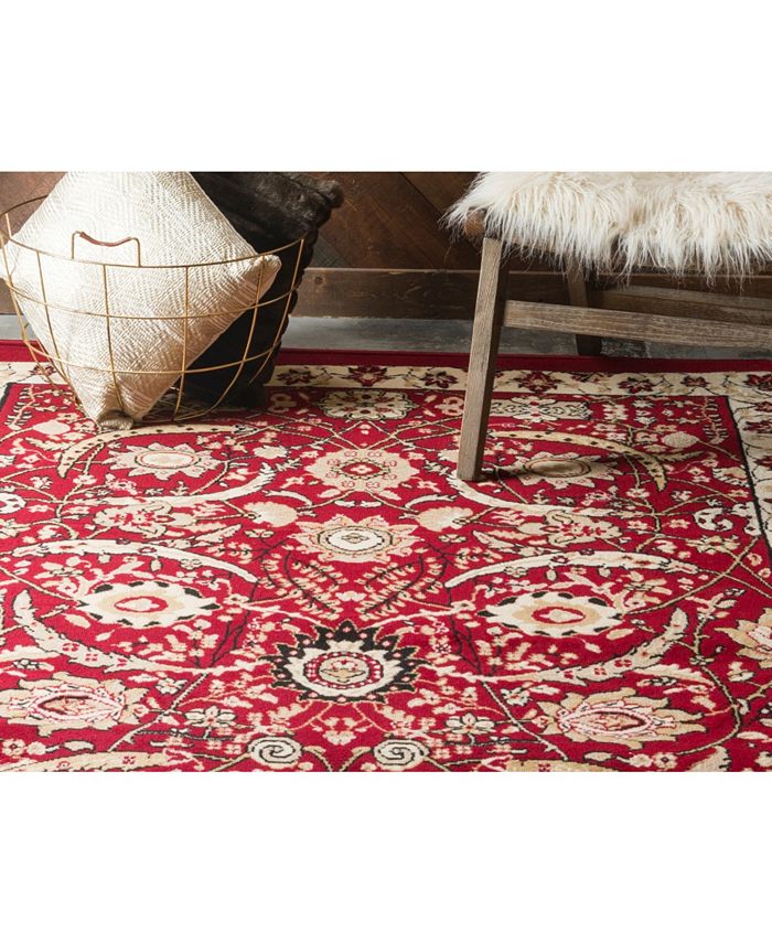 Bridgeport Home Aelmoor Ael1 Red 9' x 12' Area Rug - Macy's