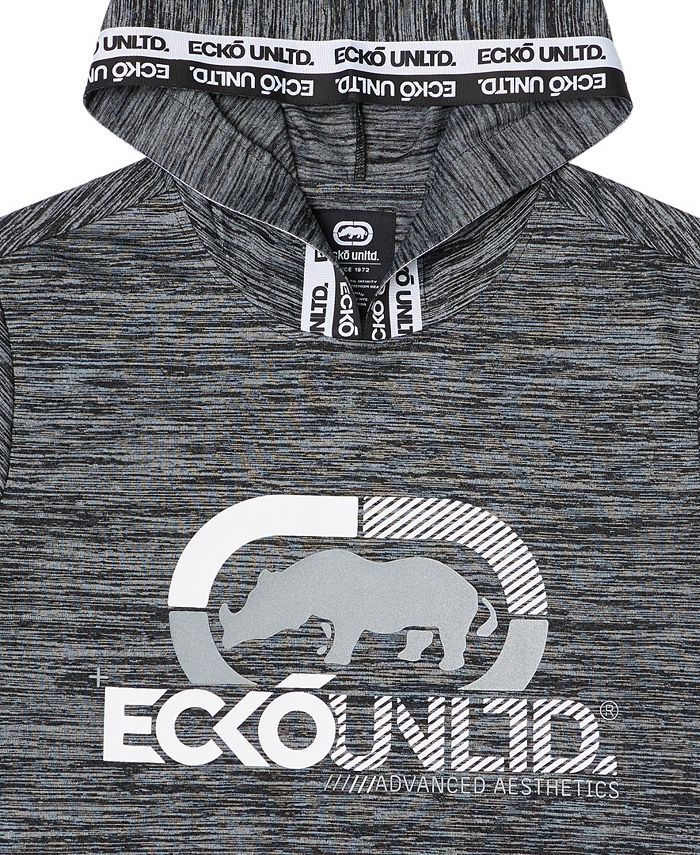 Ecko Unltd Men's Rhino Strong Short Sleeve Tape Hoodie - Macy's