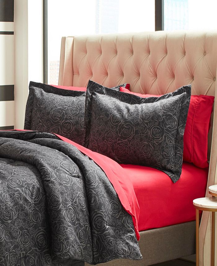 Betsey Johnson Inverse Rose Comforter Set, King - Macy's