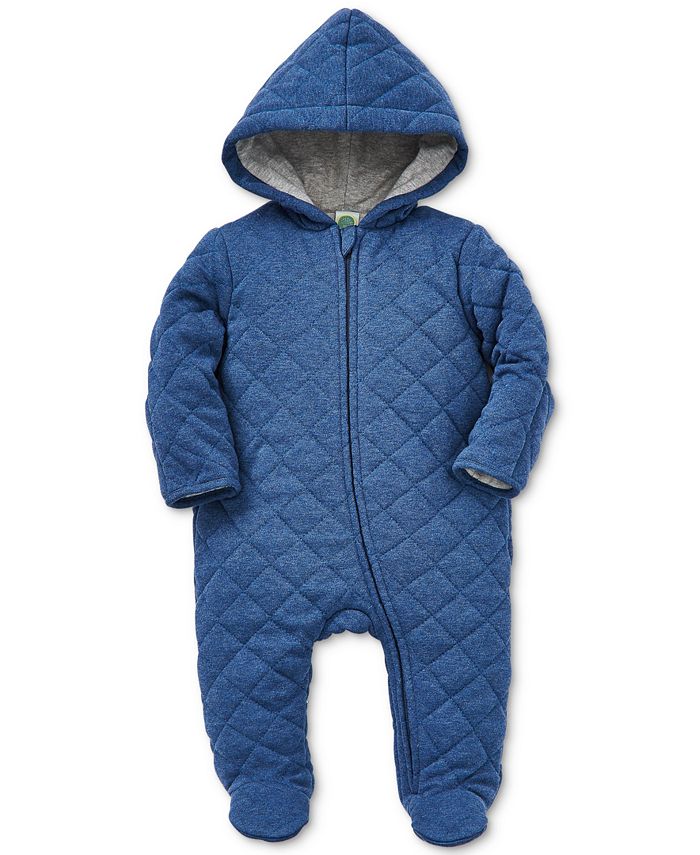 Little Me Baby Boys Cotton Quilted Coverall - Macy's