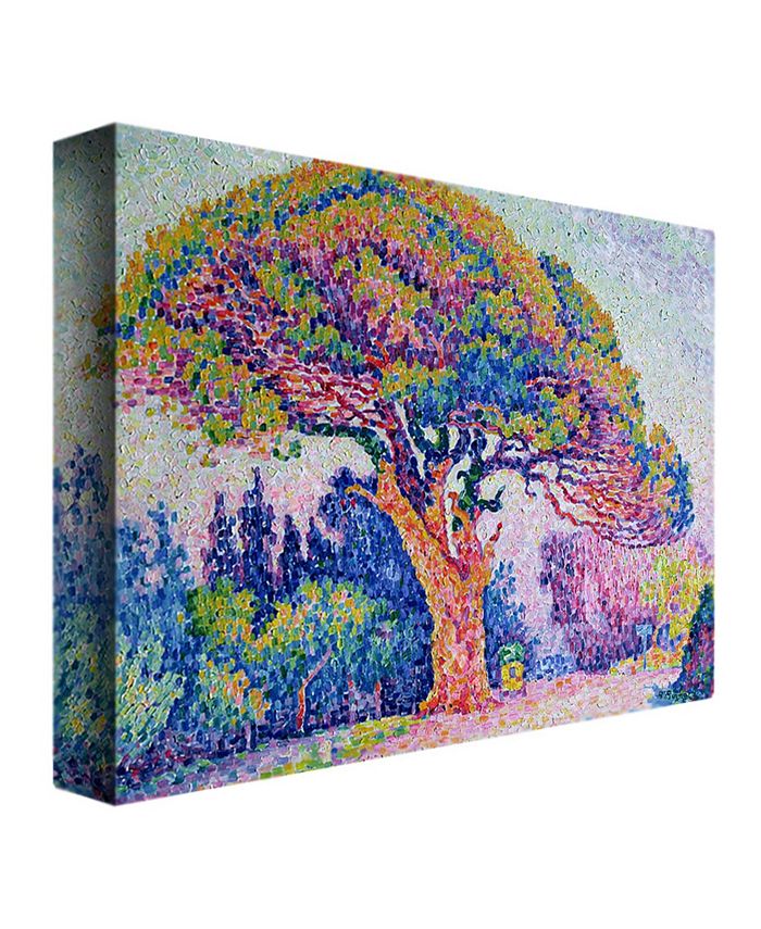 Trademark Global Paul Signac 'The Pine Tree at St.Tropez 1909' Canvas ...