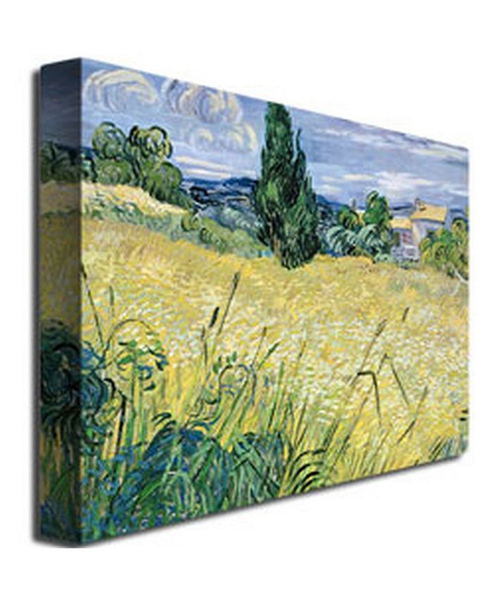 Trademark Global Vincent van Gogh 'Landscape with Green Corn, 1889 ...