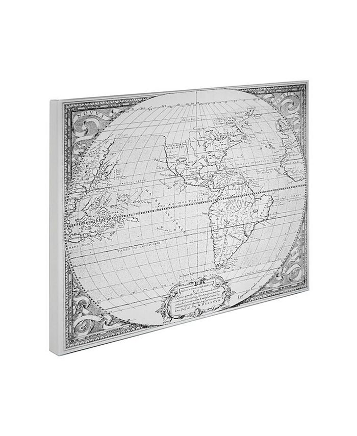 Trademark Global Richard Hakluyt 'Map of the New World 1587' Canvas Art ...