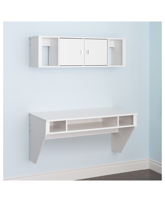 Prepac Designer Floating Desk Hutch Set - Macy's