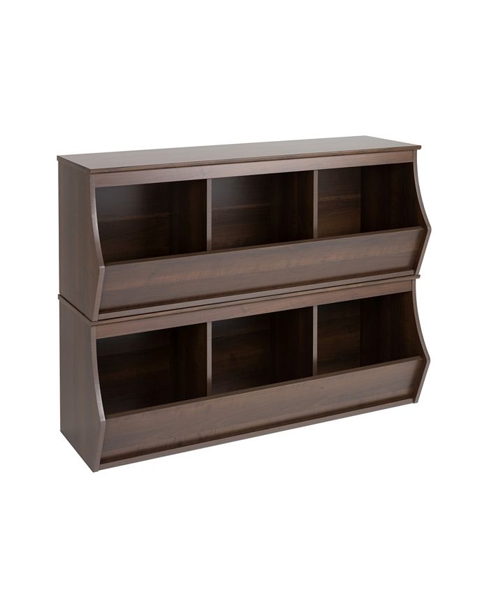 Prepac Fremont Stacked 6-Bin Storage Cubbie - Macy's