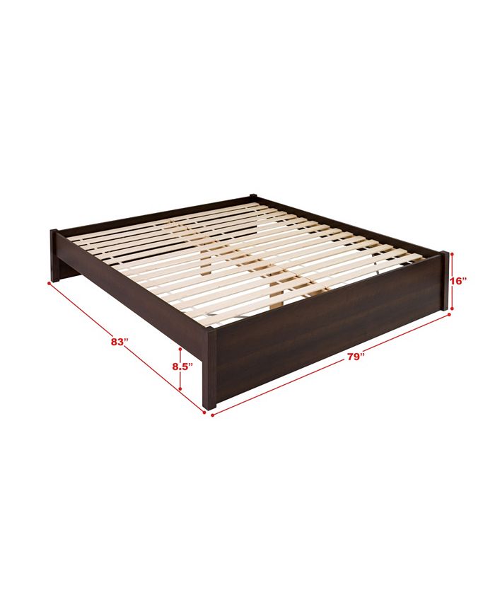 Prepac King Select 4-Post Platform Bed - Macy's