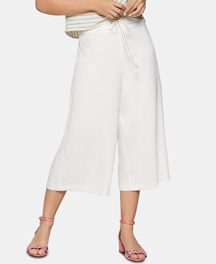 BCBGeneration Wide-Leg Culotte Pants - Macy's