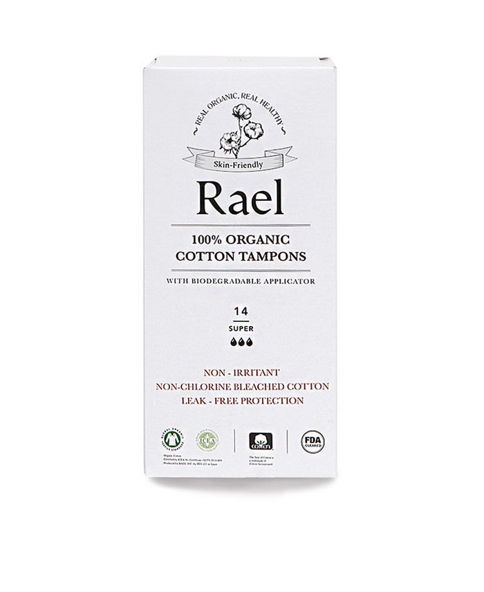 Rael Organic Cotton Super Tampons - Macy's
