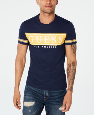 GUESS Men's Banner Logo T-Shirt - Macy's