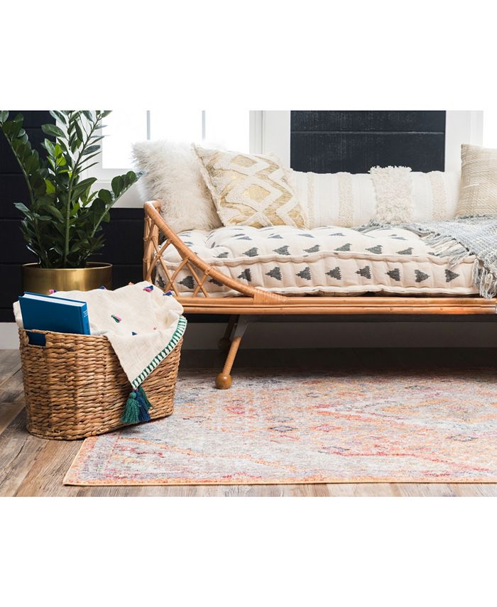 Bridgeport Home Zilla Zil1 Orange 8' x 10' Area Rug - Macy's