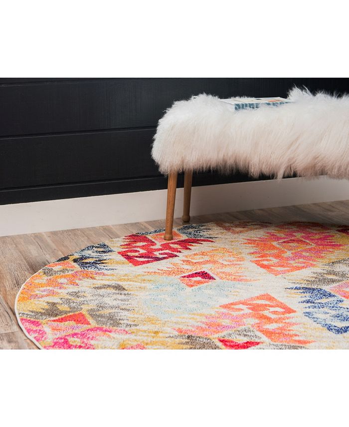 Bayshore Home CLOSEOUT! Arcata Arc1 3' 3" x 3' 3" Round Area Rug - Macy's