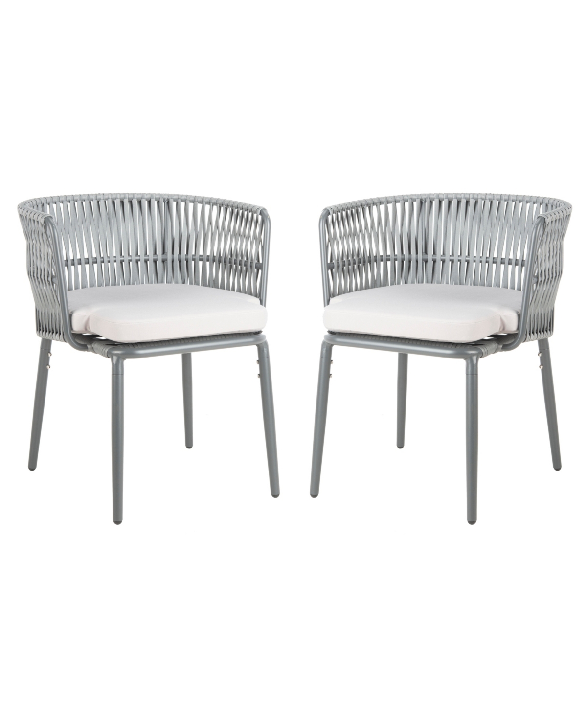 Click here for Kiyan Rope Chair - Grey prices