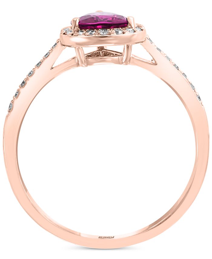 EFFY Collection EFFY® Certified Ruby (9/10 ct. t.w.) & Diamond (1/6 ct ...