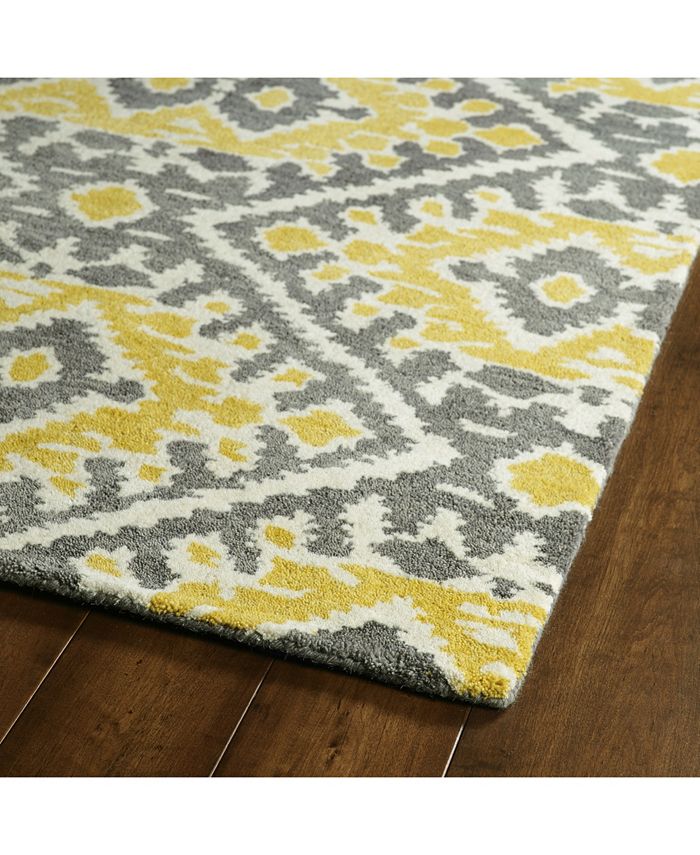 Kaleen Global Inspirations GLB01-28 Yellow 2' x 3' Area Rug - Macy's
