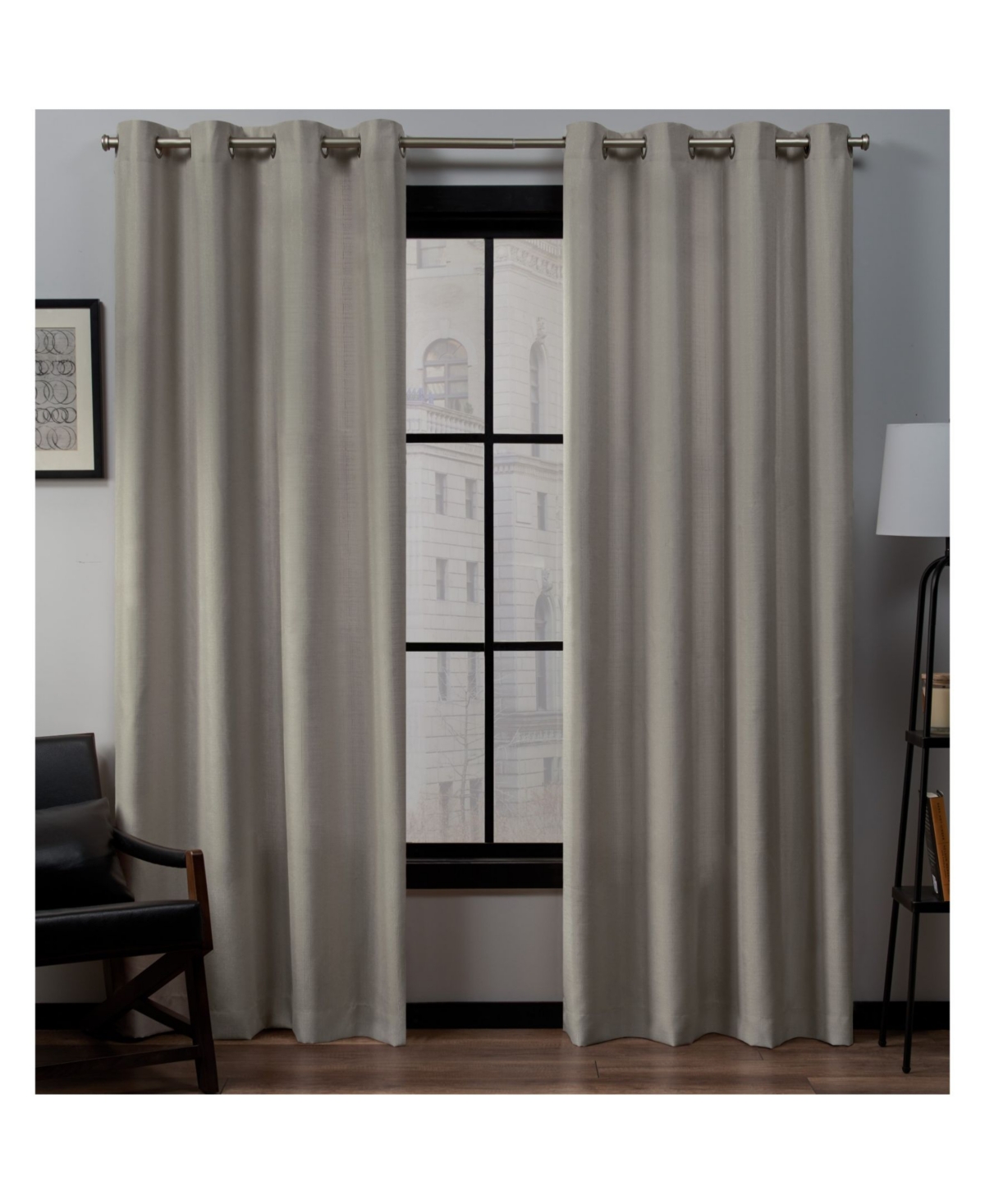 Click here for Exclusive Home Loha Linen Grommet Top Window Curta... prices
