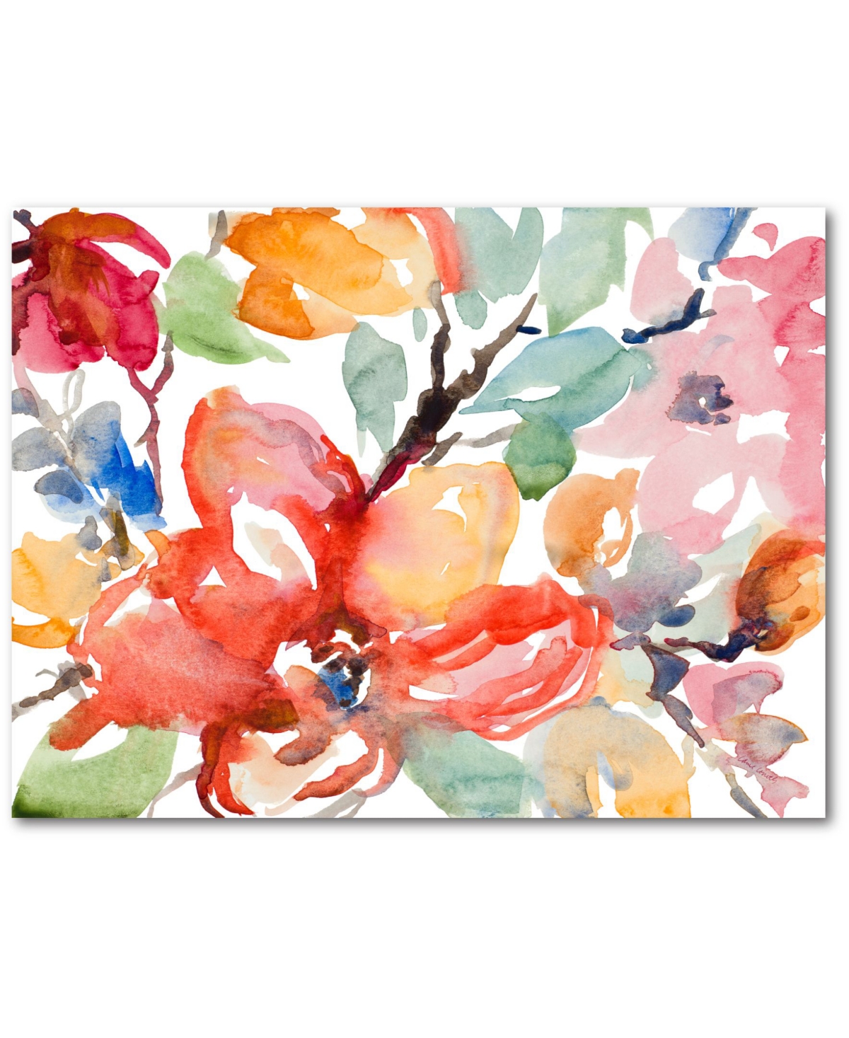 Click here for Courtside Market Watercolor Flowers 16 x 20 Galler... prices