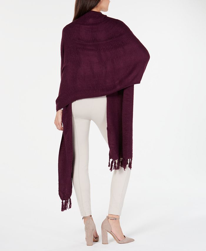 Cejon Solid Travel Fringed Scarf - Macy's