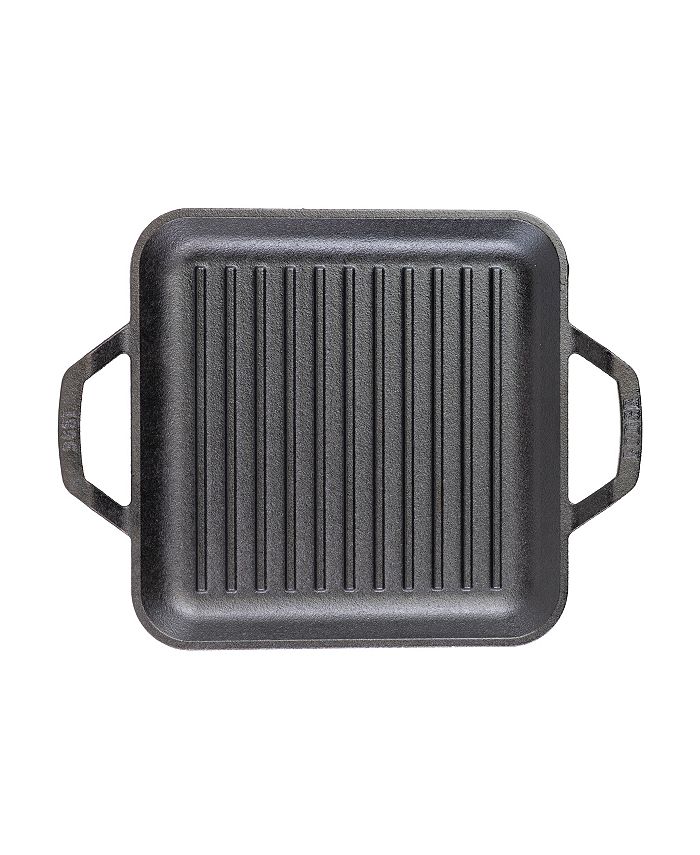 Lodge Cast Iron Lodge Chef Collection 11" Cast Iron Grill Pan - Macy's